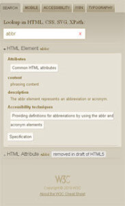 W3C Cheat Sheet Now Includes HTML5 — Adrian Roselli